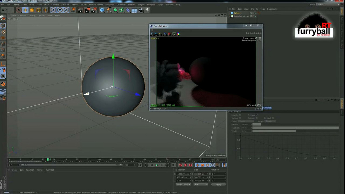 FurryBall 1.2 for Cinema 4D: Small Update, Big Results!
