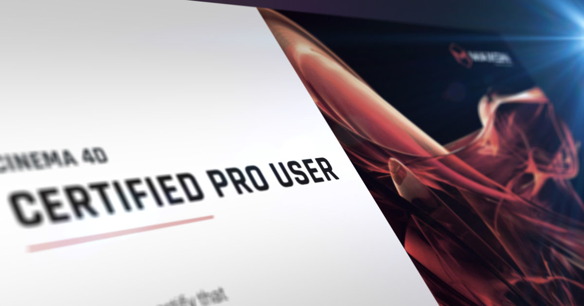 Become a Certified Cinema 4D Pro User