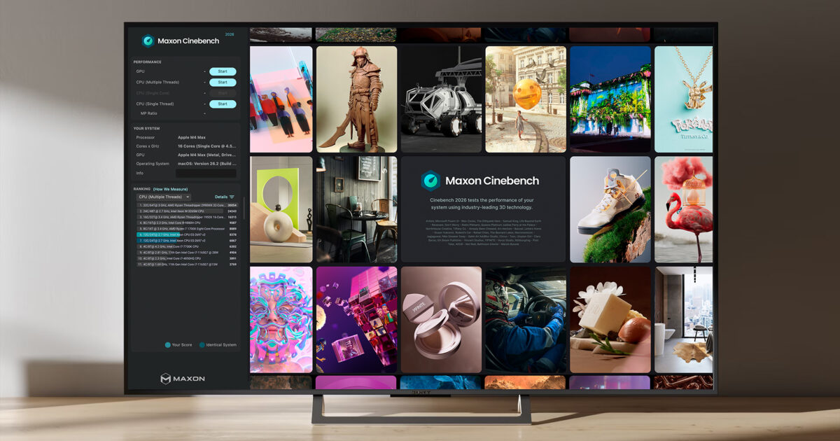 Maxon Introduces Cinebench 2026