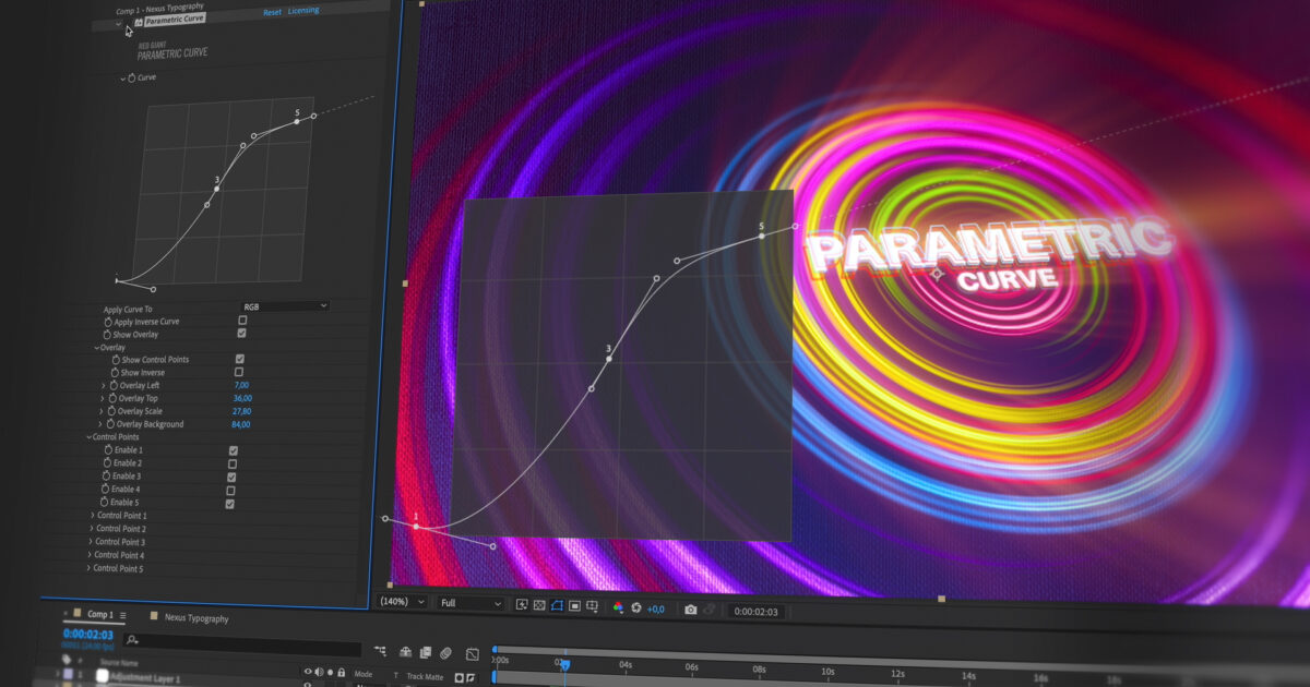 Professional Color Correction Control | Red Giant Parametric Curve by…